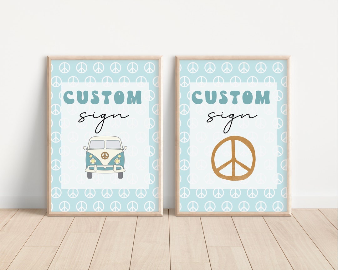 Groovy Birthday Sign | Retro Birthday | First Birthday | Hippie ...