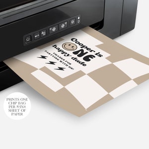One Happy Dude Birthday Printable Chip Bag Editable Template, Instant ...