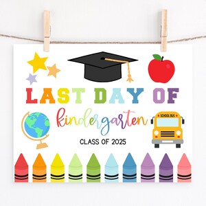 Printable Last Day of School Sign, Last Day of School, Instant Download ...