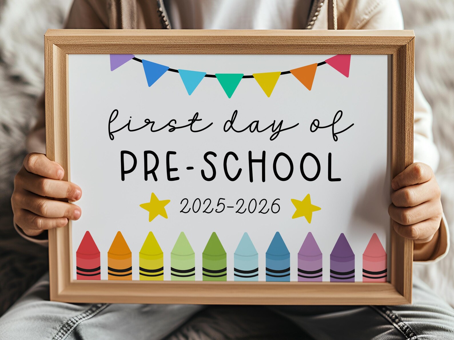 Printable Back to School Sign, First Day of School, Instant Download ...