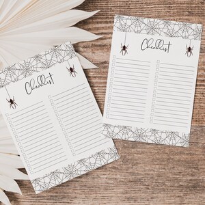 Printable Halloween Checklist | Instant Download - Etsy