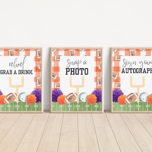 Football Birthday Party Signs, Football Party, Football Sign, Football ...
