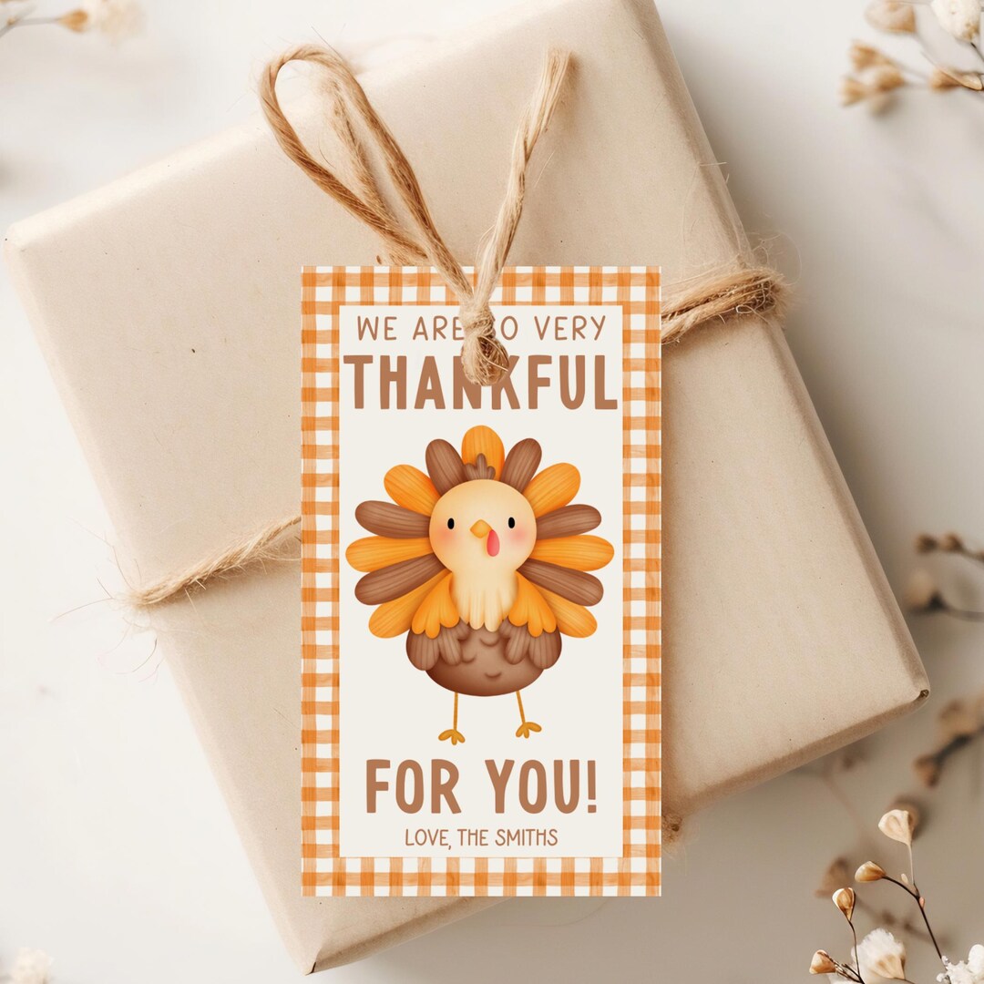 Printable Thanksgiving Tag, Thank You Tag, Thanksgiving Tags ...