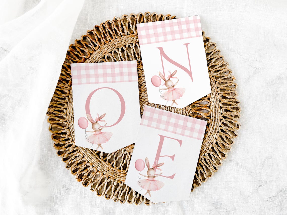 Some Bunny is One High Chair Banner, First Birthday, Bunny Banner ...