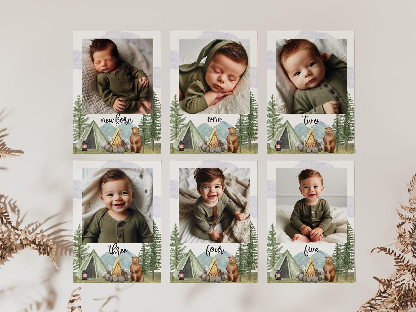 One Happy Camper Photo Banner, Printable Banner, Happy Camper Banner ...