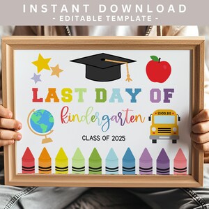 Printable Last Day of School Sign, Last Day of School, Instant Download ...