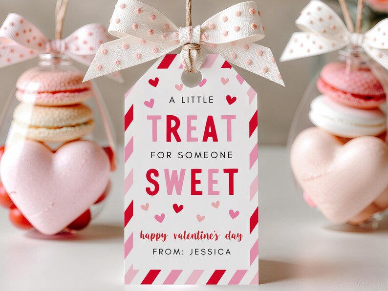 A Little Treat for Someone Sweet Valentine's Gift Tag, Valentines Day ...