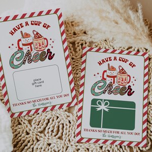 Printable Coffee Gift Card Holder Template | Christmas Card | Teacher ...