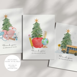 Printable School Bus Driver Christmas Card | Bus Driver Gift ...