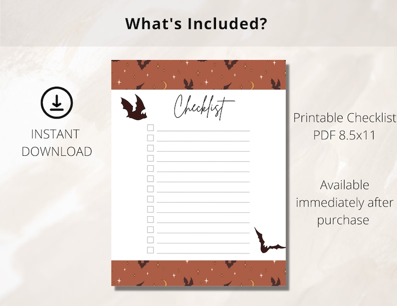 Printable Checklist Digital Checklist Planner Checklist - Etsy