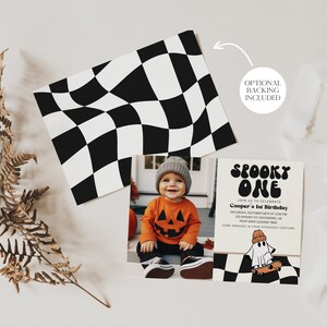 Spooky One Halloween Birthday Invitation, Spooky One Invite, Halloween ...