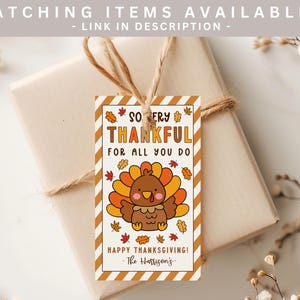 Printable Thanksgiving Gift Card Holder, Thankful for You, Teacher ...