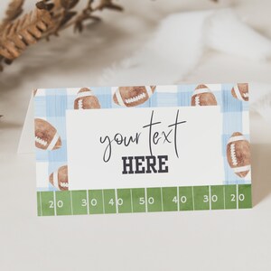 Football Party Food Labels, Football Food Tent, Football Food Label ...