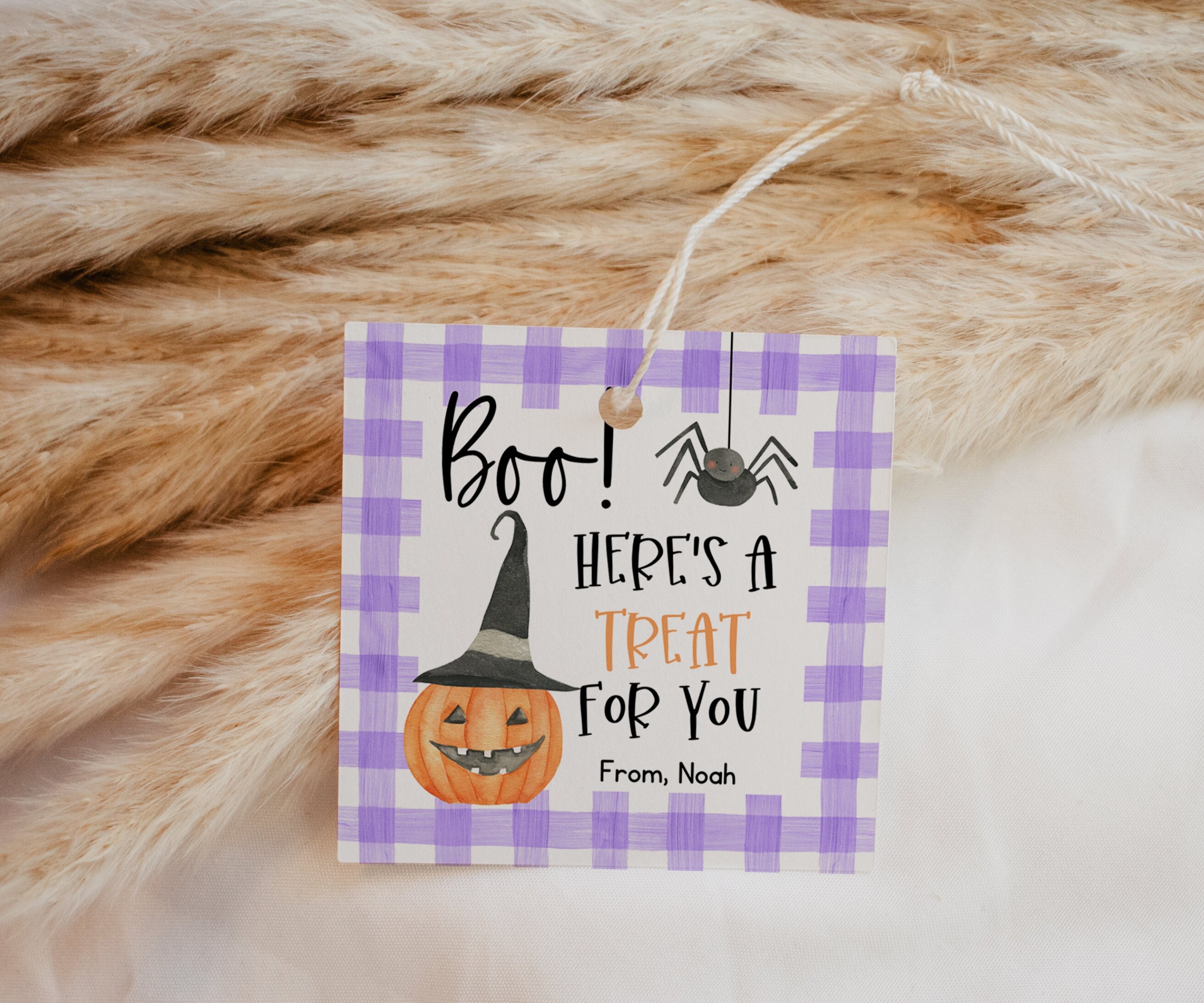 Boo! Halloween Treat Tag | Editable Instant Download | Printable - Etsy