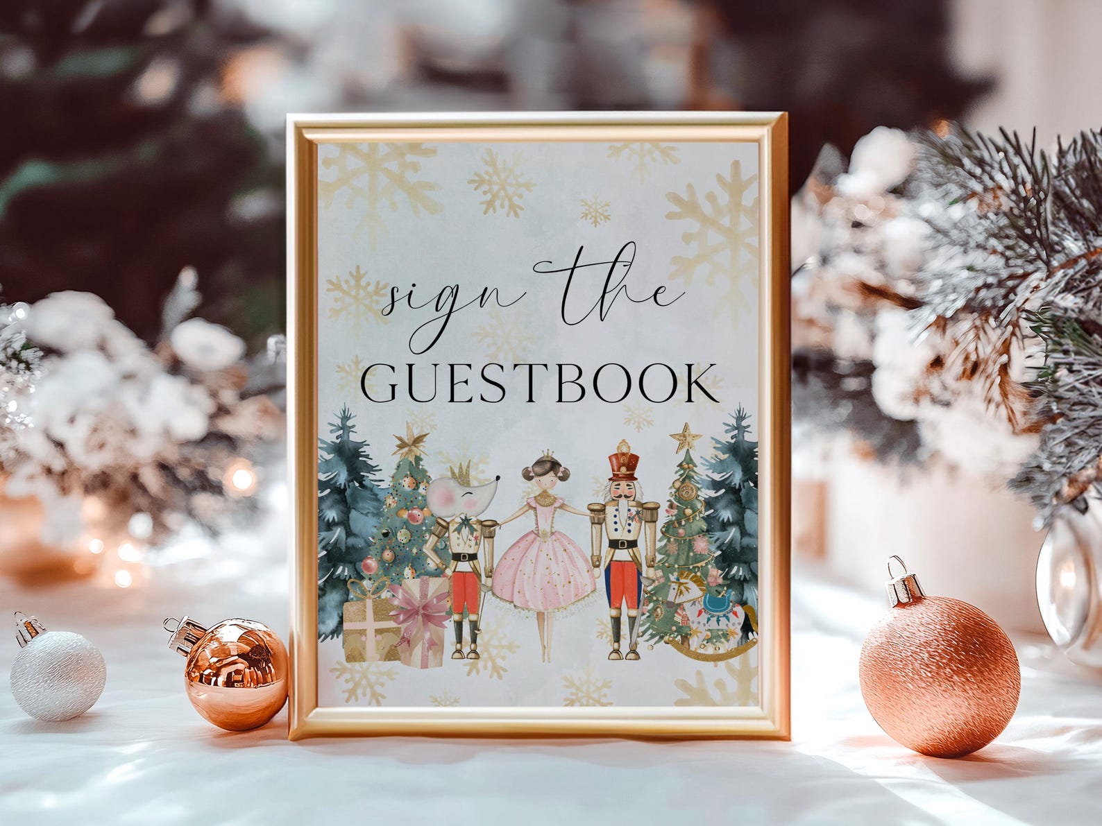 Nutcracker Birthday Custom Signs Template, Nutcracker Party, Sugar Plum ...