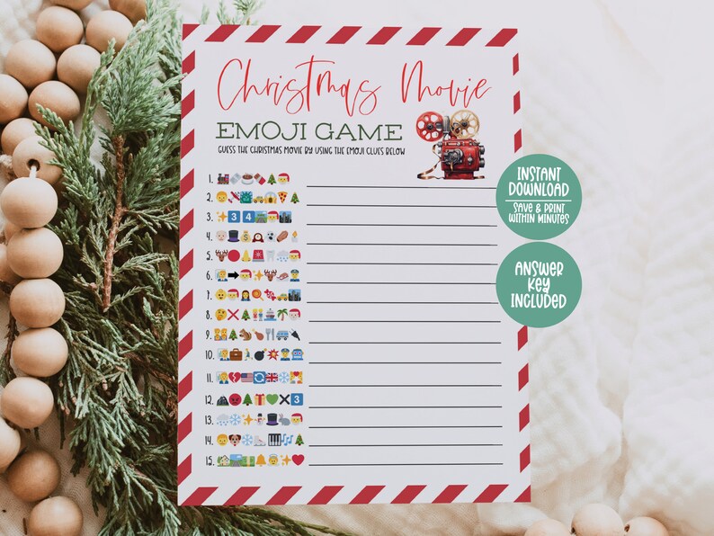 Christmas Songs Emoji Game | Christmas Movies Emoji Game | Christmas ...