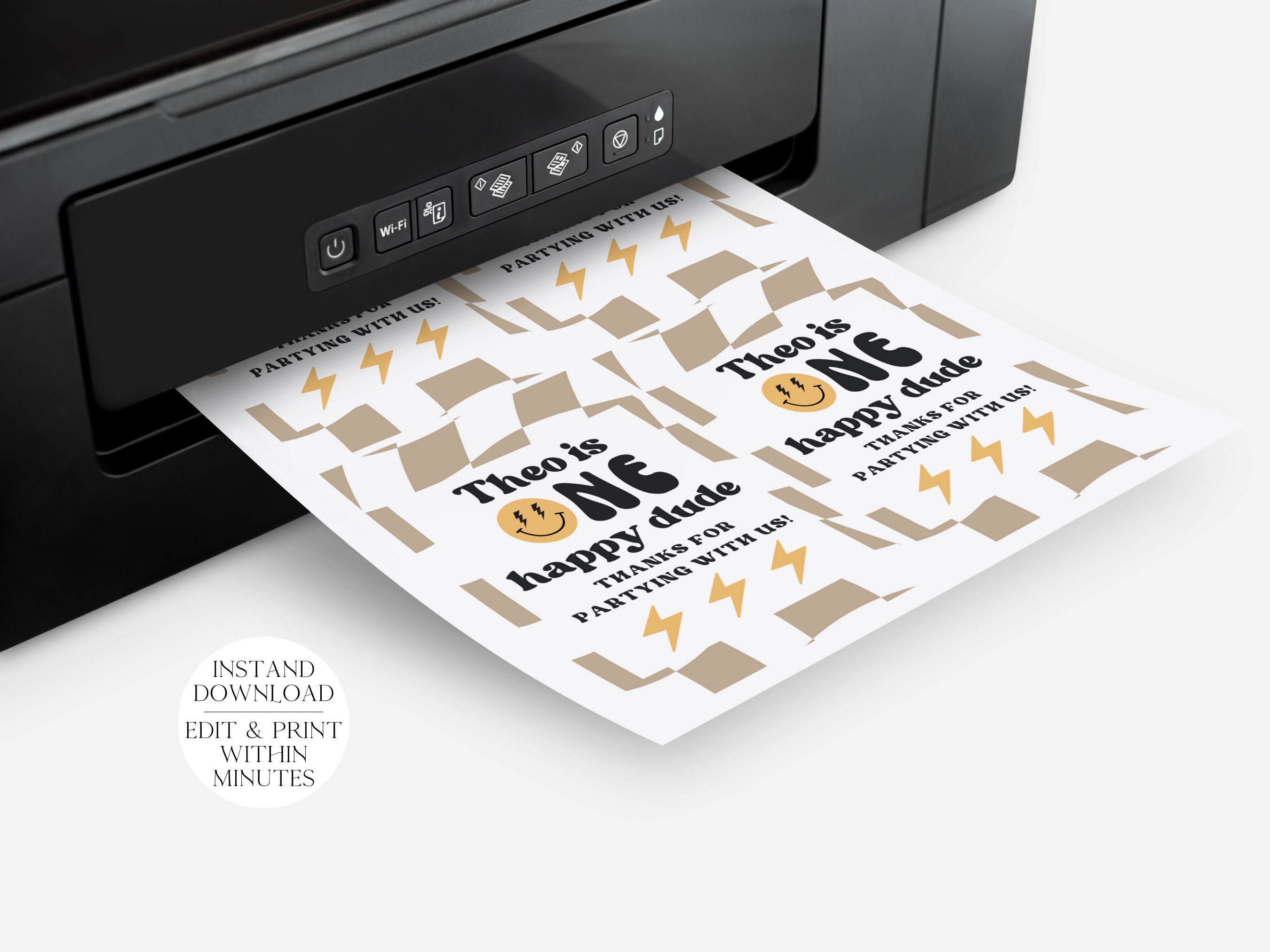 Printable One Happy Dude Birthday Juice Pouch Label Template | Instant ...