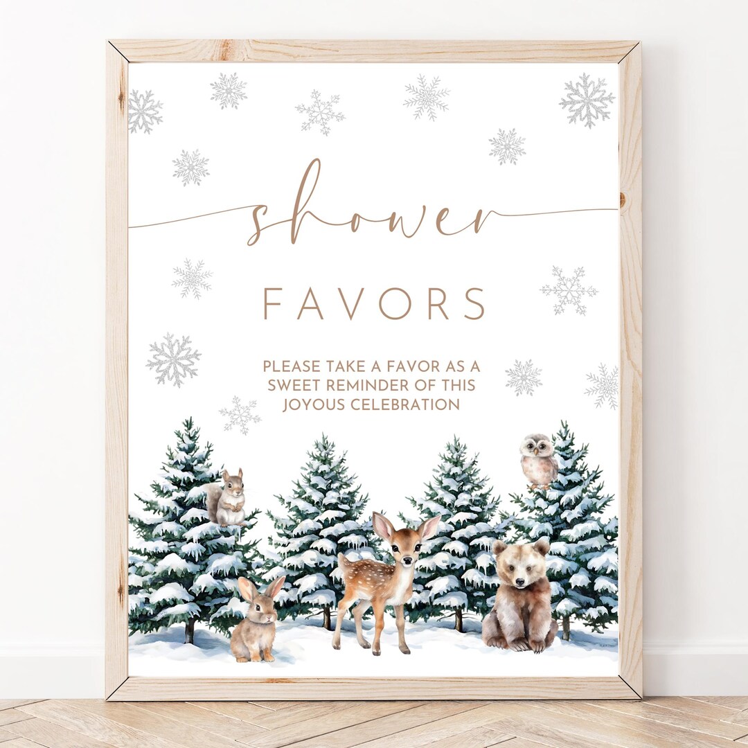 Baby Its Cold Outside Baby Shower Favors Sign, Winter Baby Shower ...