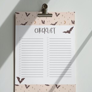 Printable Checklist | Checklist Planner Refill | Checklist Template ...