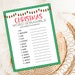 Christmas Word Scramble Christmas Party Game Christmas Games Instant ...