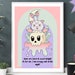 Pastel Goth Wall Art Creepy Cute Spooky Kawaii Cat Poster Horror Gift ...