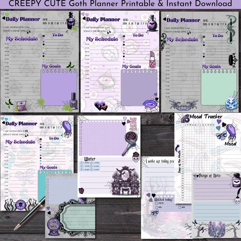 Goth 2026 Planner - Etsy