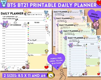 Bt21 Color Pages - Etsy