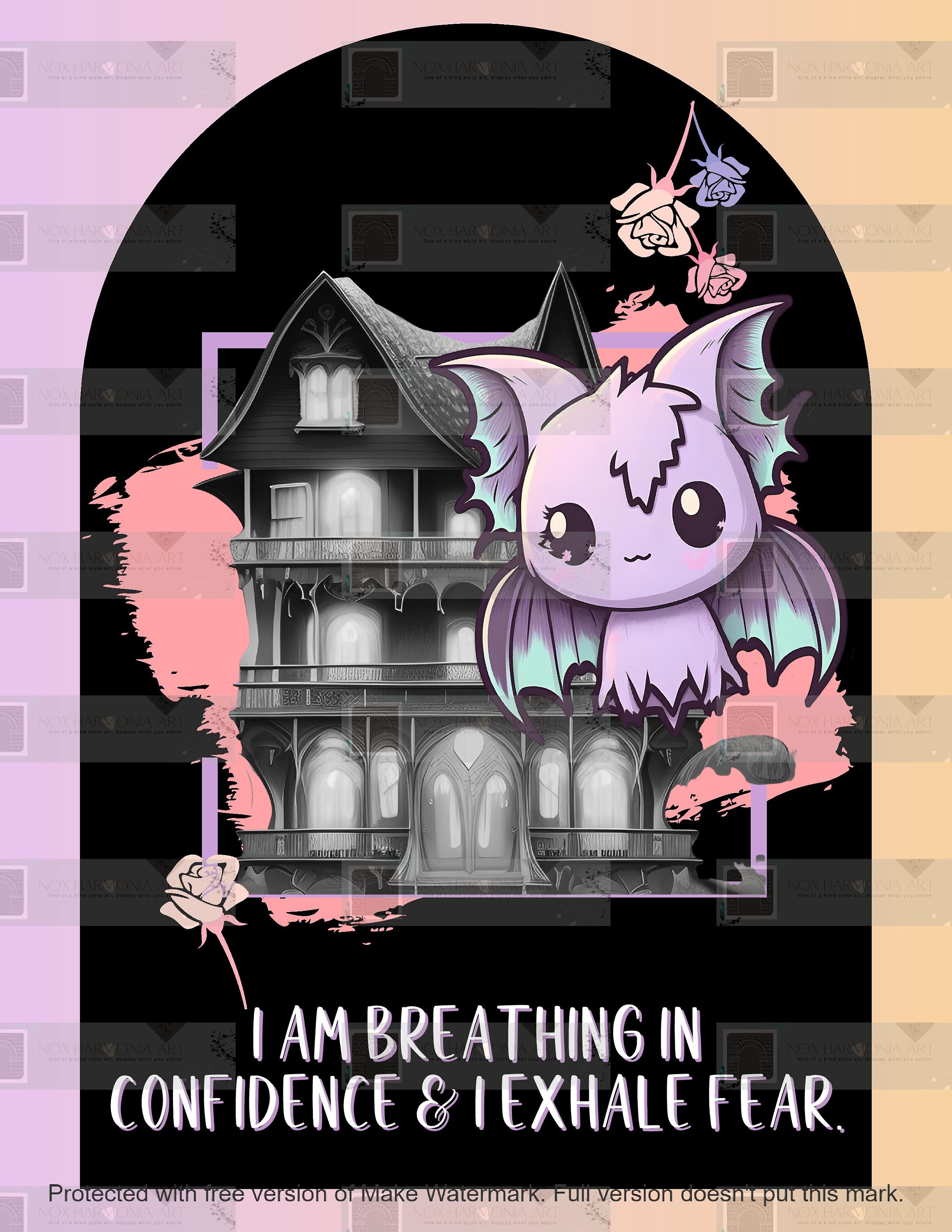 Goth Wall Art Affirmations Creepy Cute Pastel Spooky Kawaii - Etsy