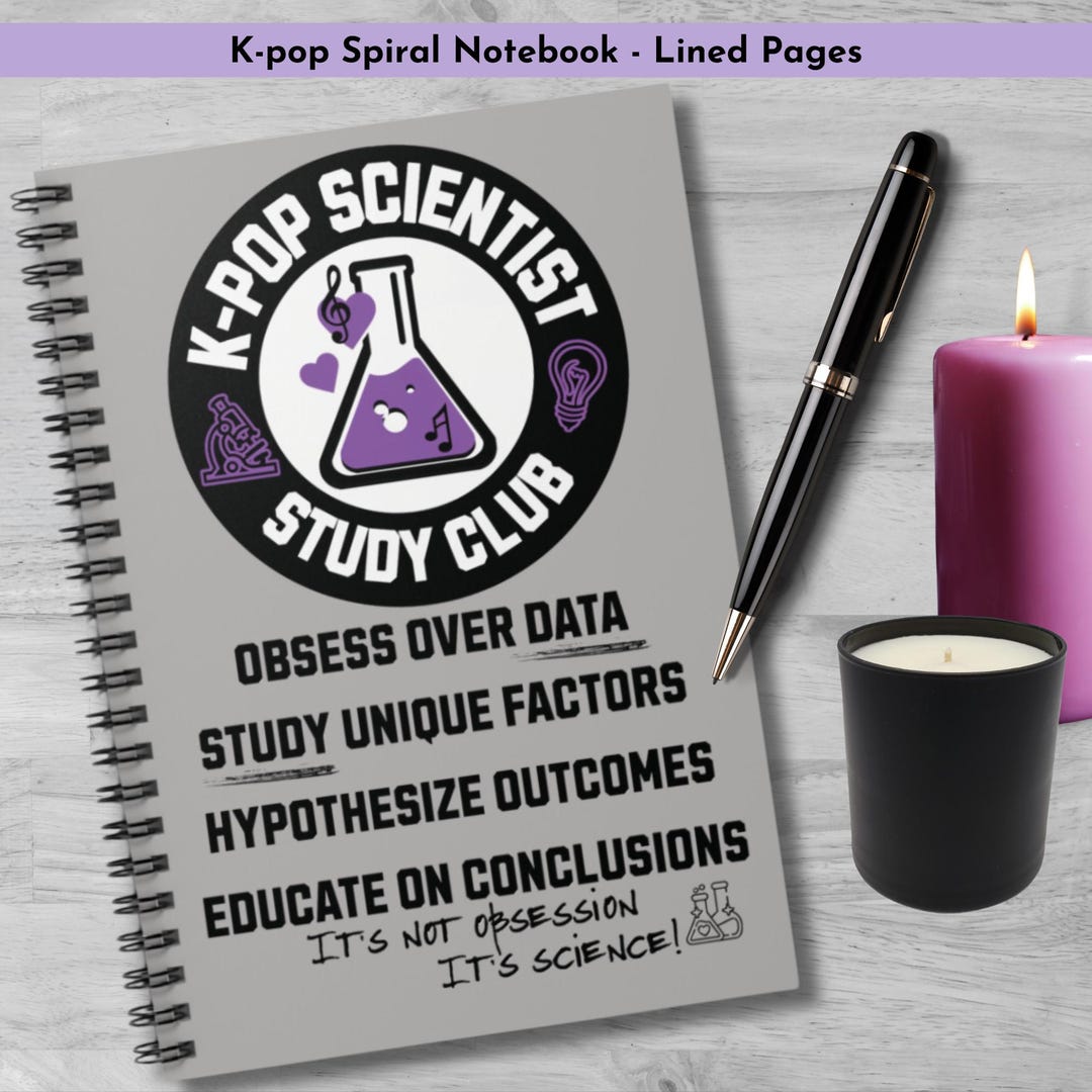 K-pop Notebook Korean Music Journal - Ruled Line BTS Army Gift - Etsy