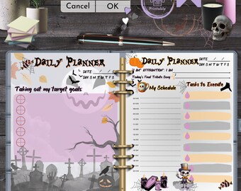 Cottage Ghosts Dashboard Planner Cover A5 Insert A6 GM MM PM - Etsy