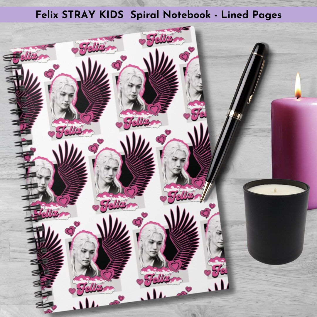 Felix Stray Kids Notebook K-pop Journal STAY SKZ Ruled Line - Etsy