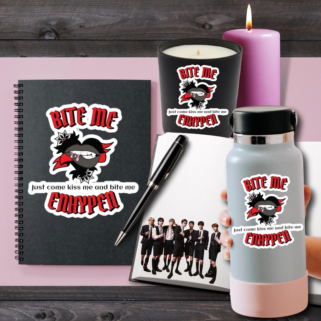 ENHYPEN Sticker ENGENE Gift Dark Blood Bite Me EN Merch Fate - Etsy UK