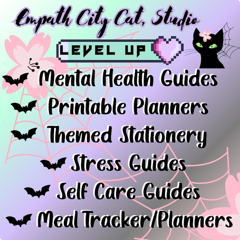Pastel Goth Mind Map Pages | ADHD Mental Health Planner | Brainstorming ...