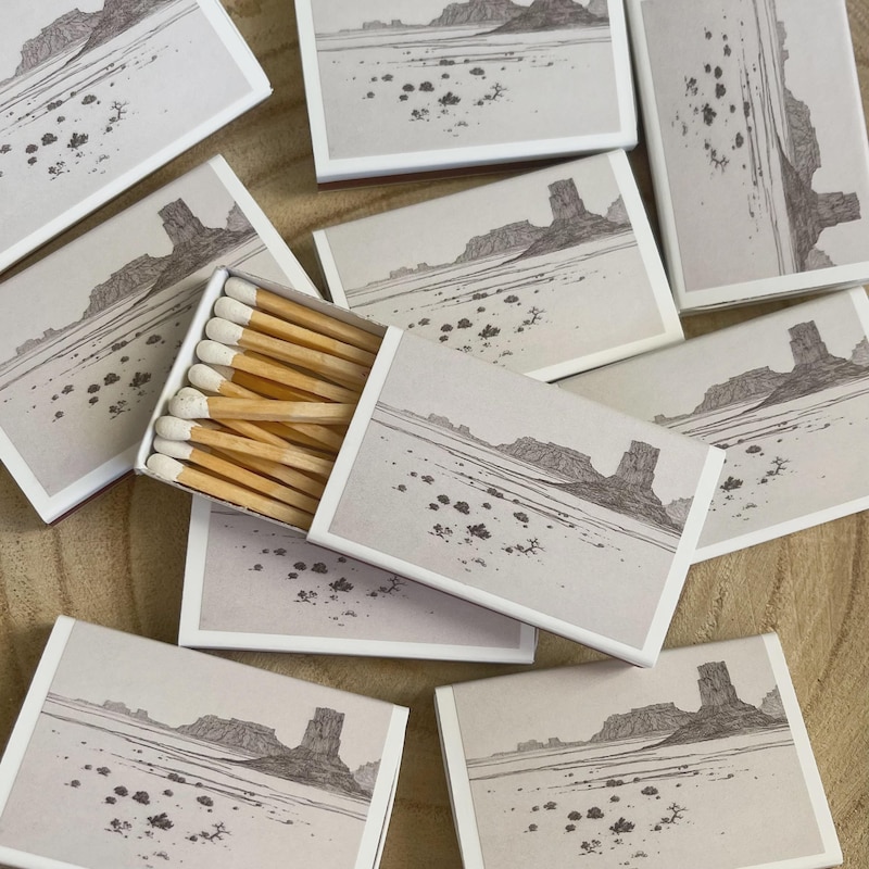 Western Match Box Art - Etsy