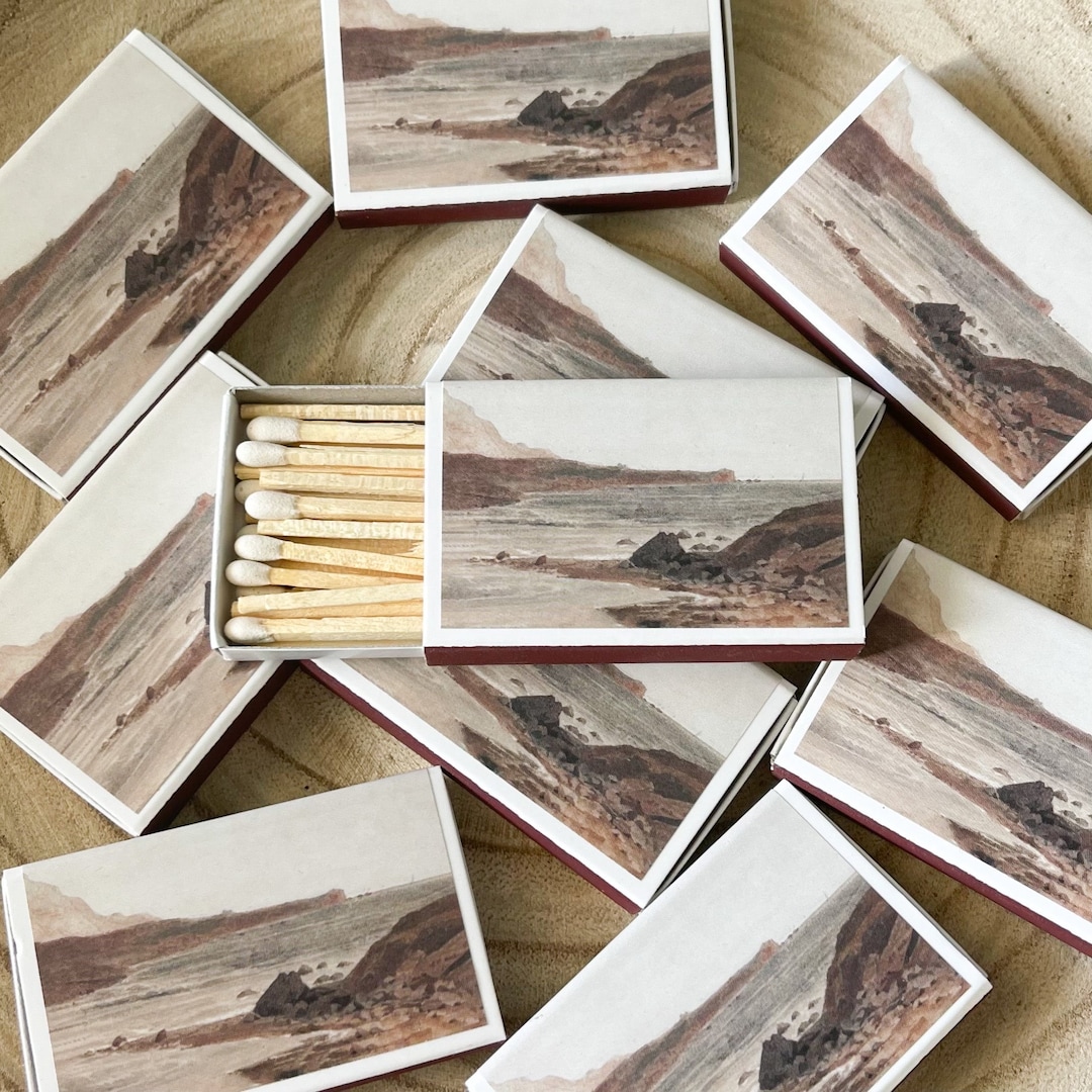 Ocean View Landscape Match Set | Vintage Art Landscape | Candle Match ...