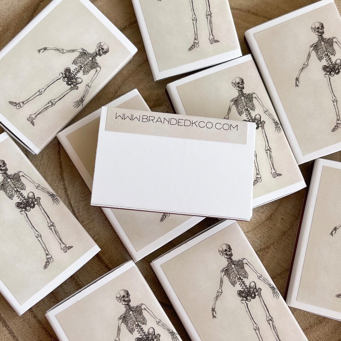 Skeleton Match Set | Vintage Art | Fall | Halloween | Candle Match Box ...