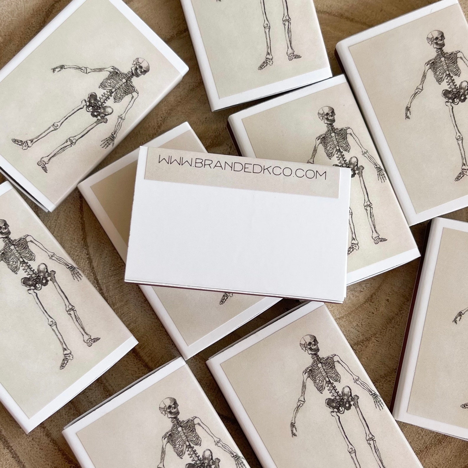Skeleton Match Set | Vintage Art | Fall | Halloween | Candle Match Box ...