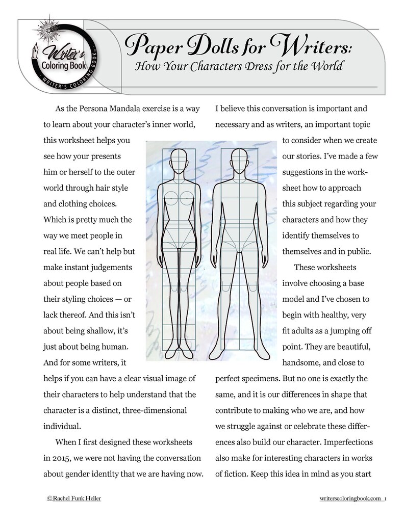 Paper Dolls - "who is Your Character" - Etsy