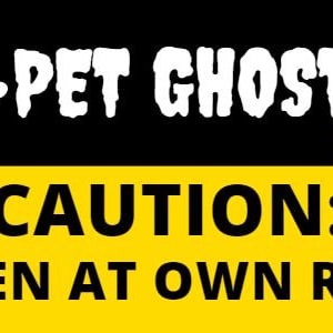 Warning Label for Pet Ghost Treat - Etsy