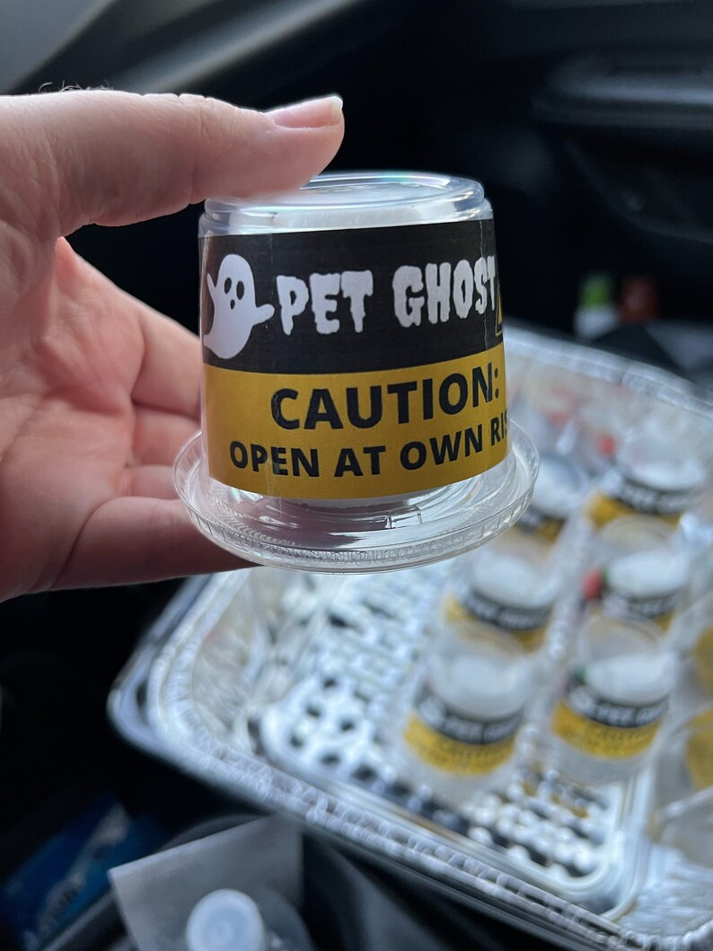 Warning Label for Pet Ghost Treat - Etsy