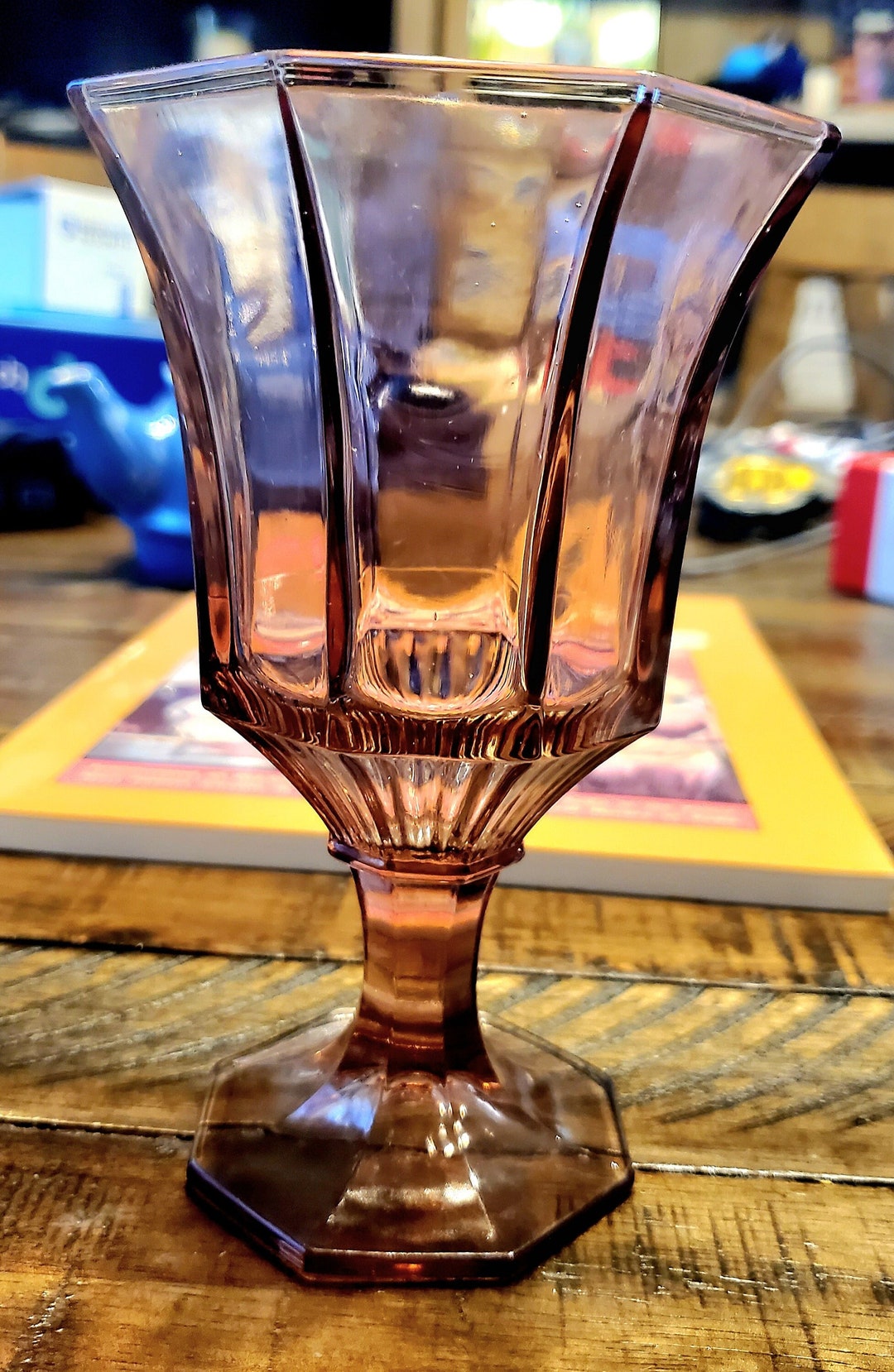 Independence Octagonal Amethyst Juice/wine Glass 4 1/2 - Etsy