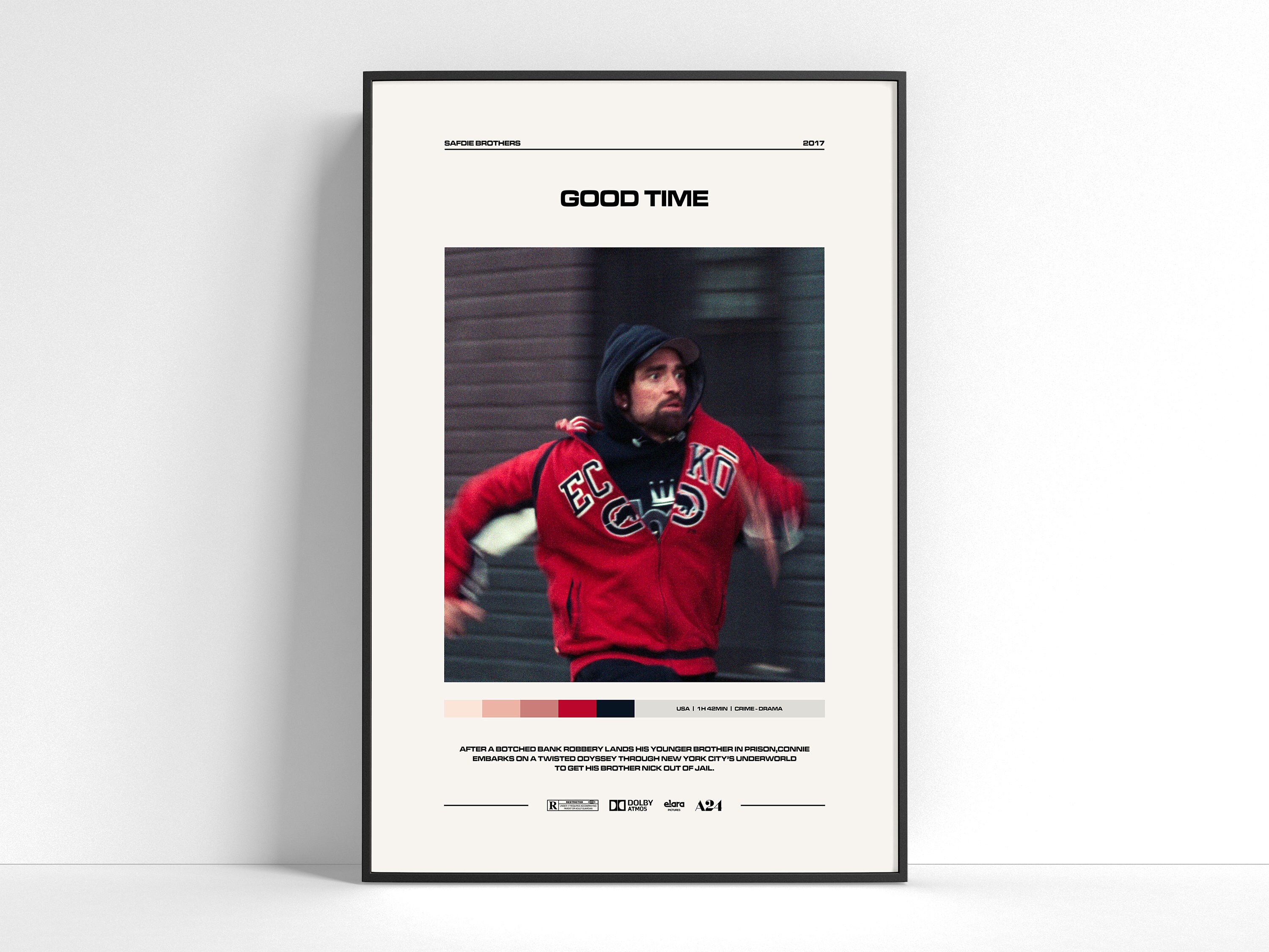Good Time Safdie Brothers Minimalist Movie Poster Art - Etsy