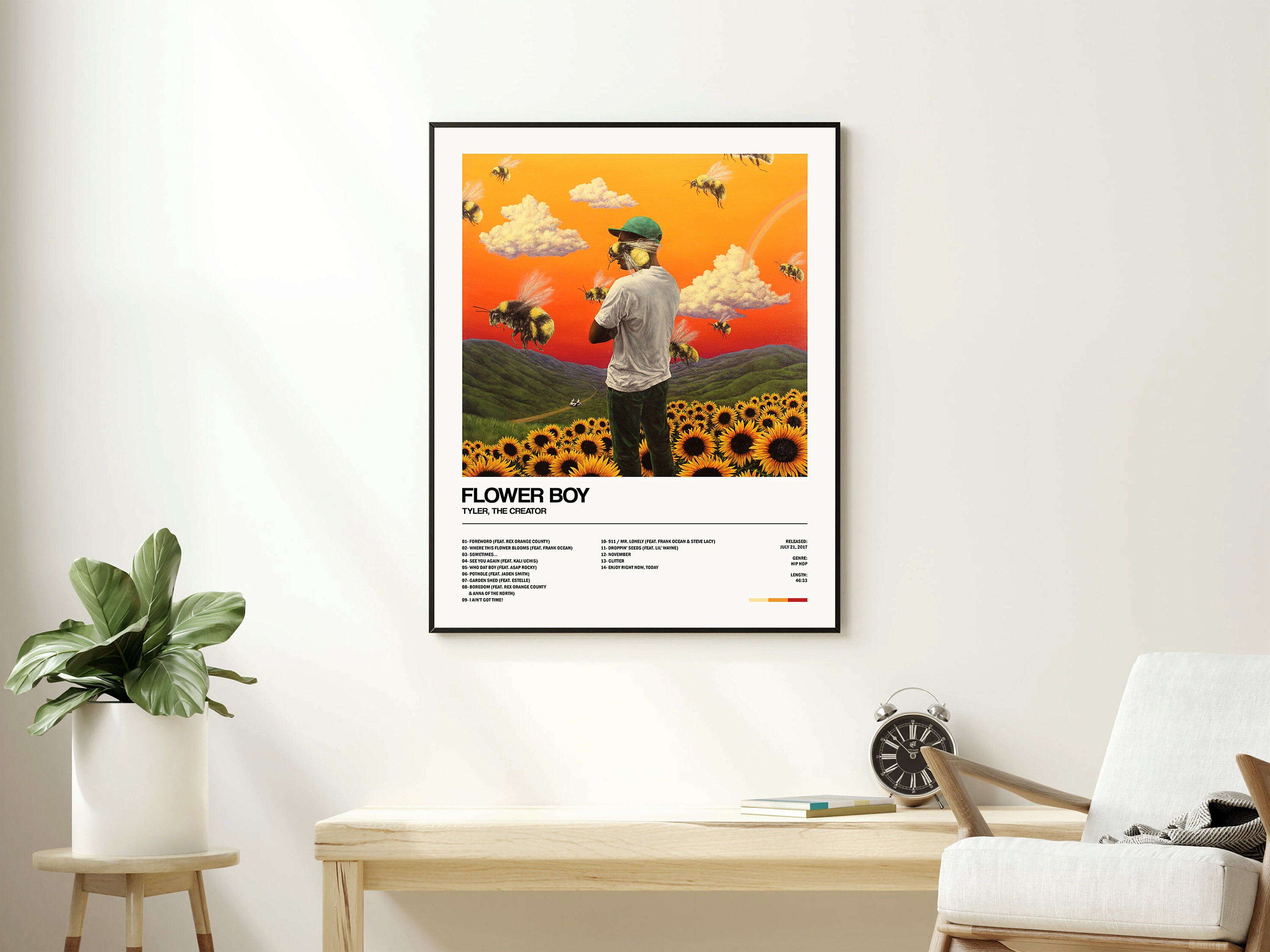 Flower Boy, Tyler the Creator, Flower Boy Print, Flower Boy Album ...