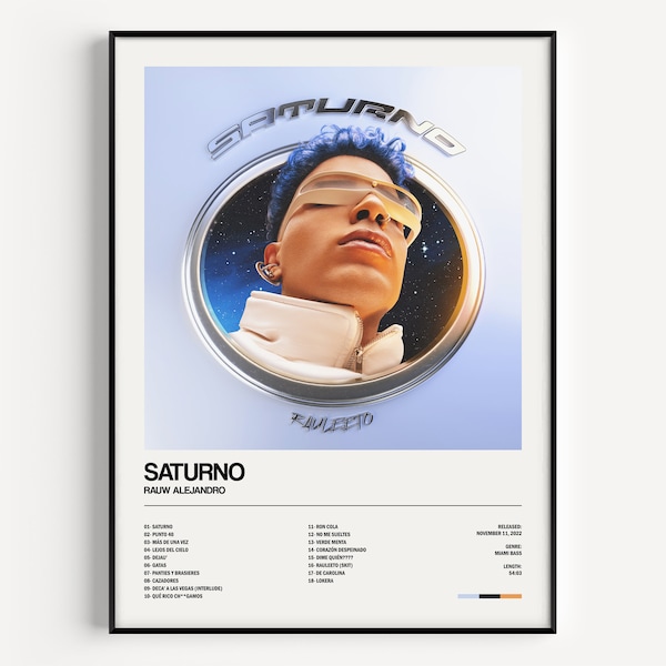 Saturno Rauw Alejandro Poster - Etsy