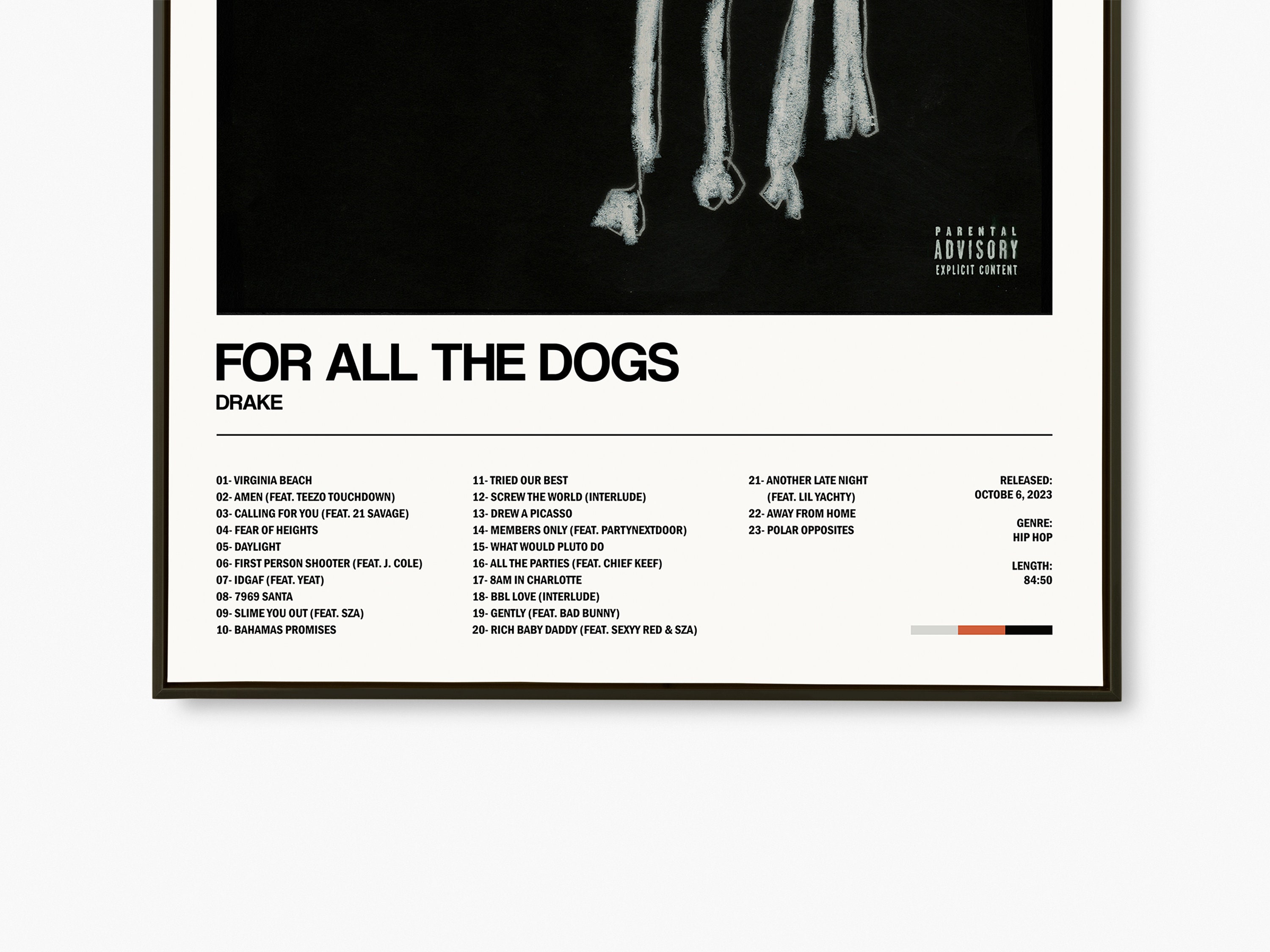 For All The Dogs, Drake, For All The Dogs Poster sold by Portuguese Zany | SKU 93123460 | Printerval