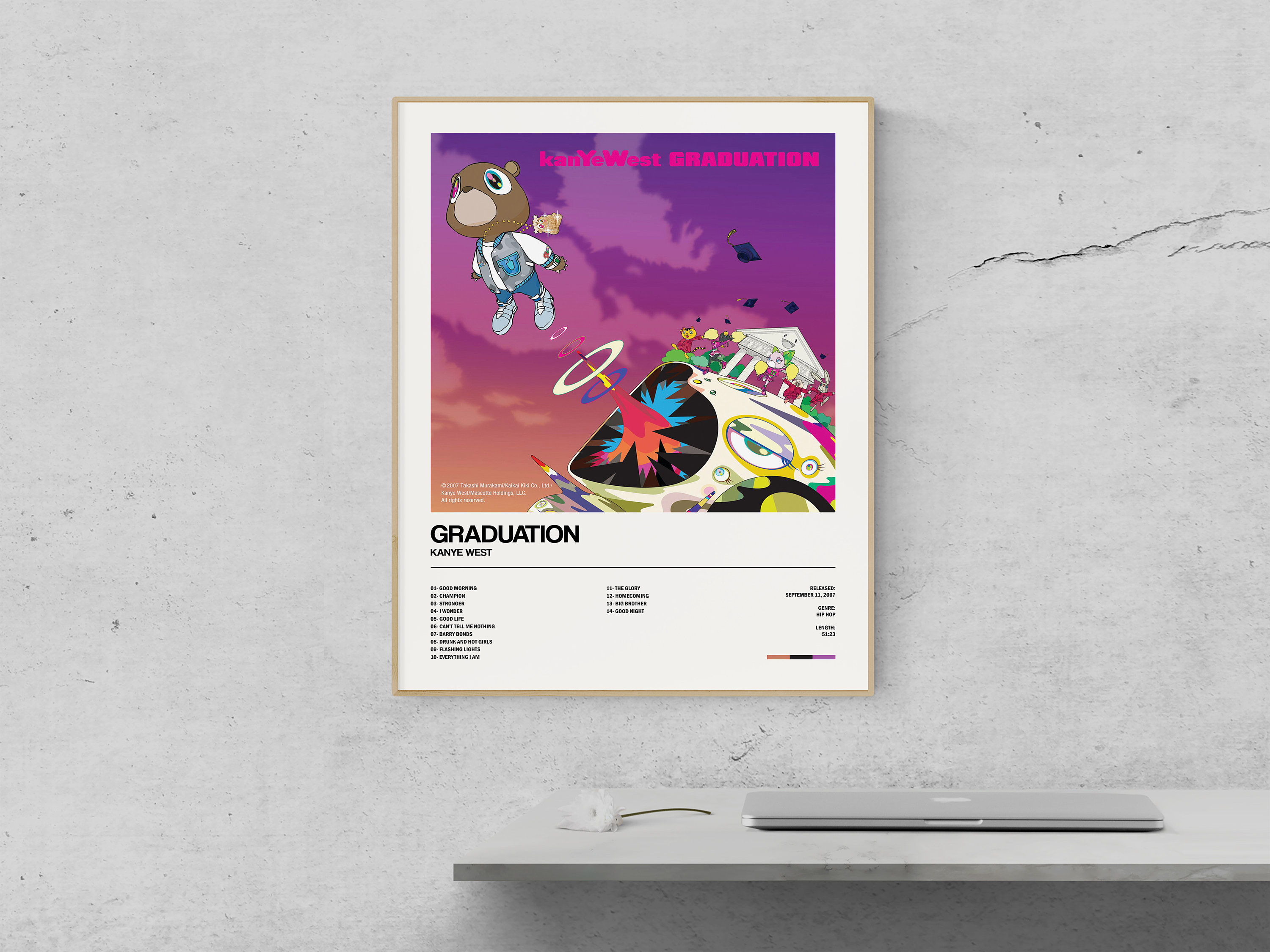 Graduation, Kanye West, Graduation Print, Graduation Album, Graduation ...