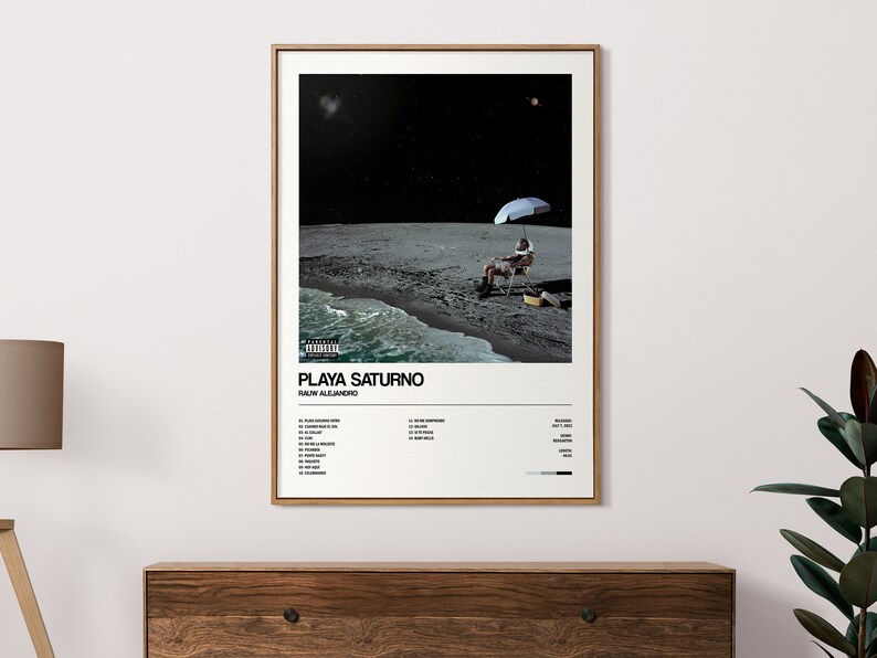 PLAYA SATURNO, Rauw Alejandro, Impresión Playa Saturno, Álbum Playa ...