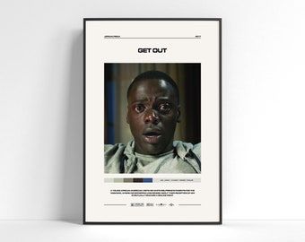 Retro Get Out Poster - Etsy