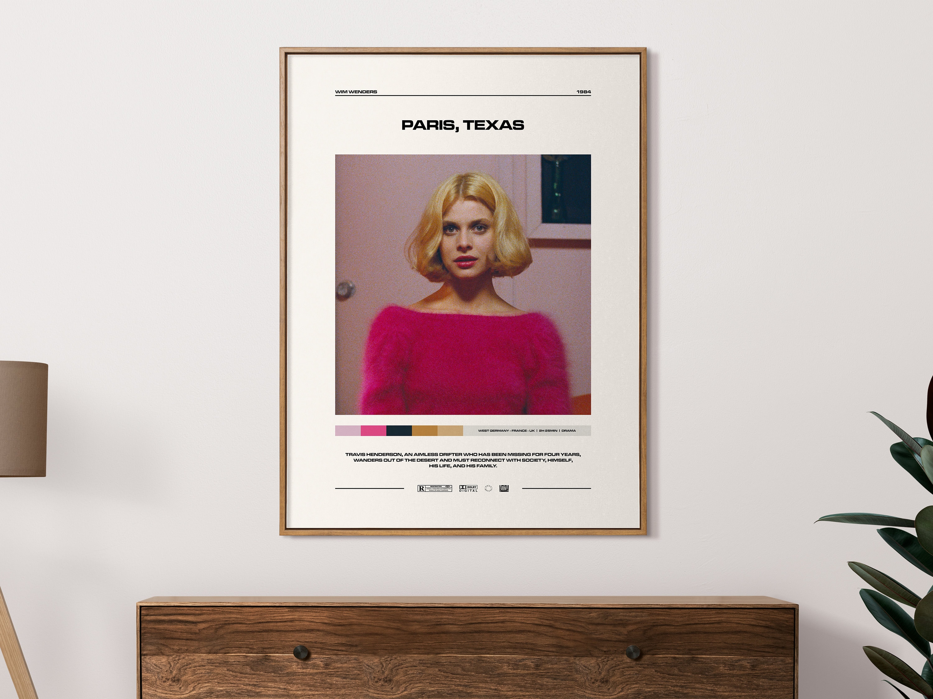 Paris, Texas - Wim Wenders | Minimalist Movie Poster | Art Print ...