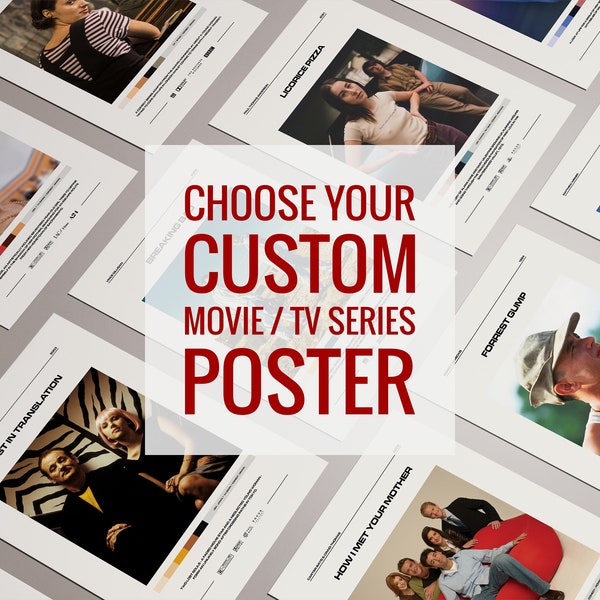 Tv Series and Movie Poster - Etsy